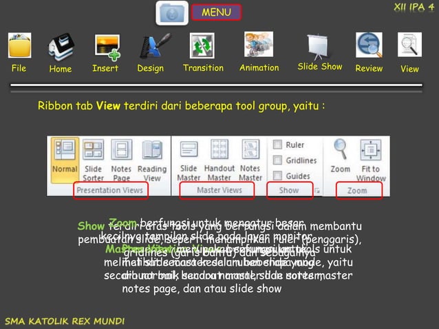 Fungsi-Fungsi PowerPoint 2010 | PPTX
