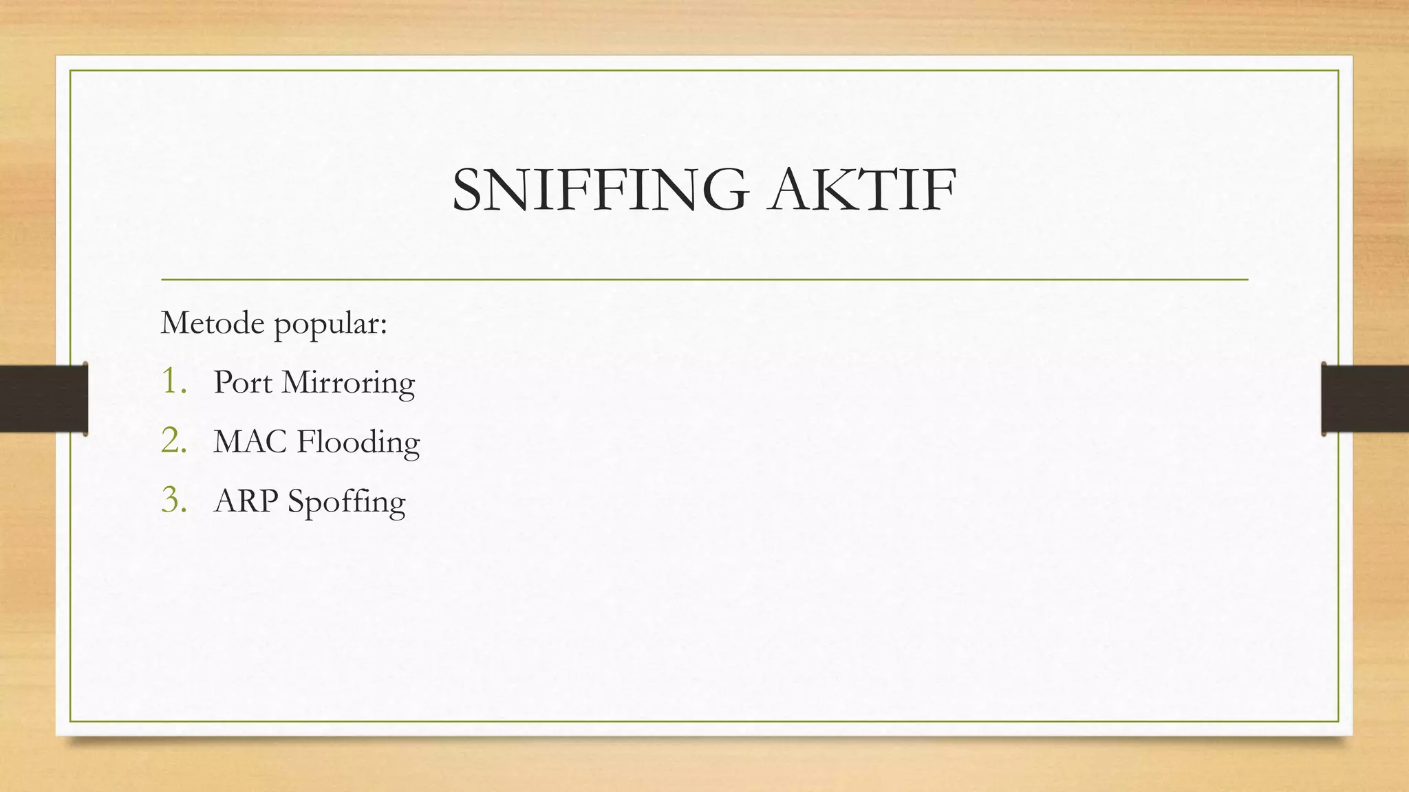 Sniffing | PPTX