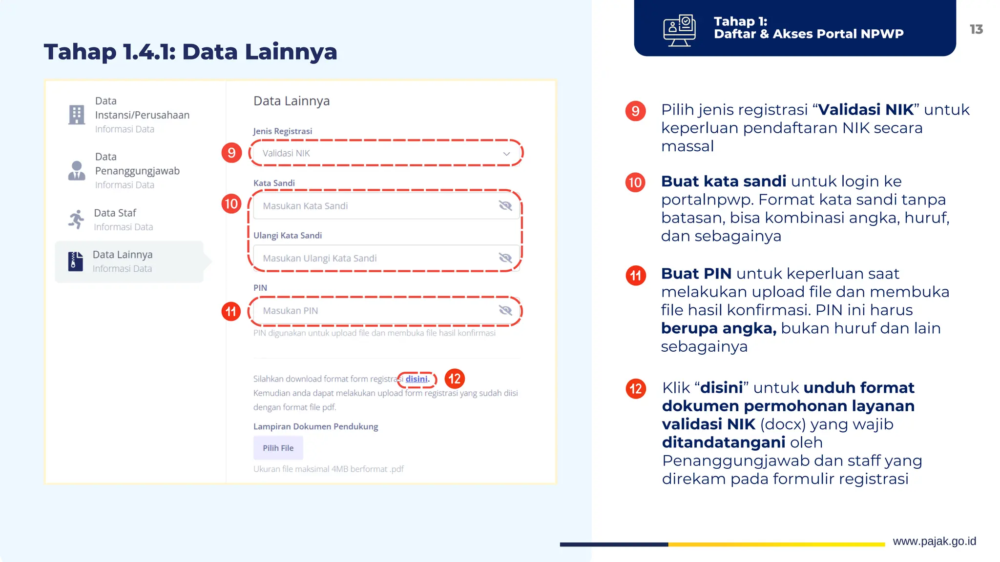 SLIDE PRESENTASI - Panduan Registrasi Massal NIK - Portal NPWP ...