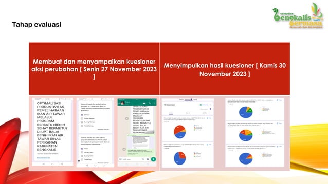 LAPORAN AKSI PERUBAHAN OPTIMALISASI PRODUKTIVITAS PEMELIHARAAN IKAN AIR ...