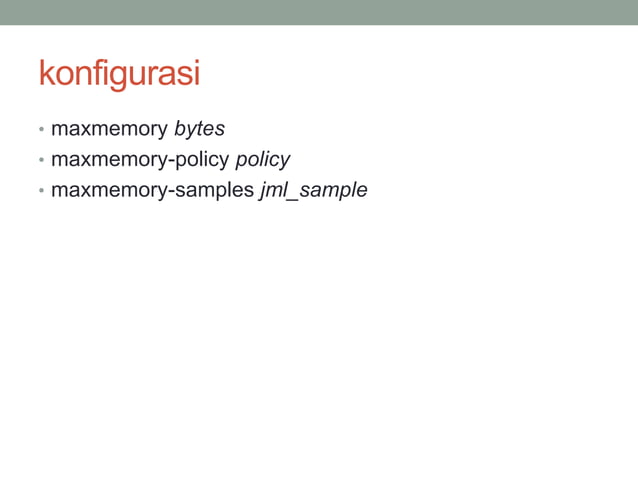 Slide NoSQL Indonesia - Redis Cache n PubSub | PPT