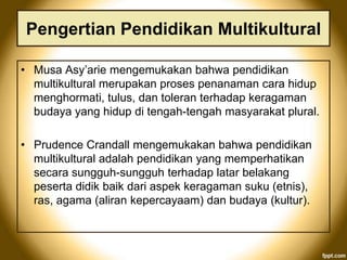 Slide presentasi pendidikan multikultural | PPSX