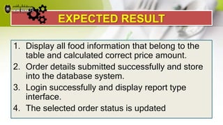ABC Restaurant Food Ordering Management System | PPTX