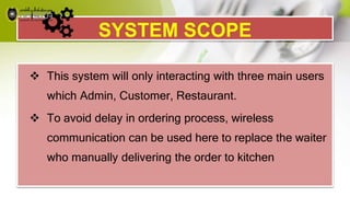 ABC Restaurant Food Ordering Management System | PPTX