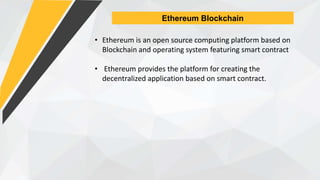 Digital Certificate Verification based on blockchain ethereum | PPTX