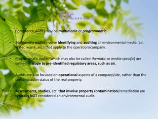 Environmental Audit and Environmental Impact Assessment | PPTX