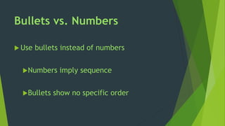 Slide presentation guide line | PPT