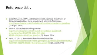 Slide presentation guidelines | PPT