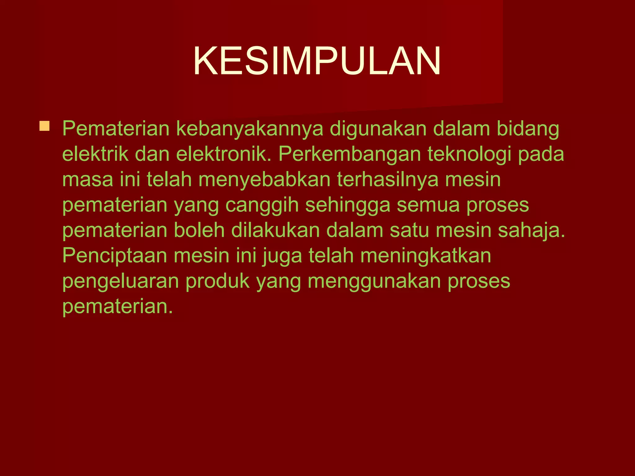 soldering @ pematerian | PPT