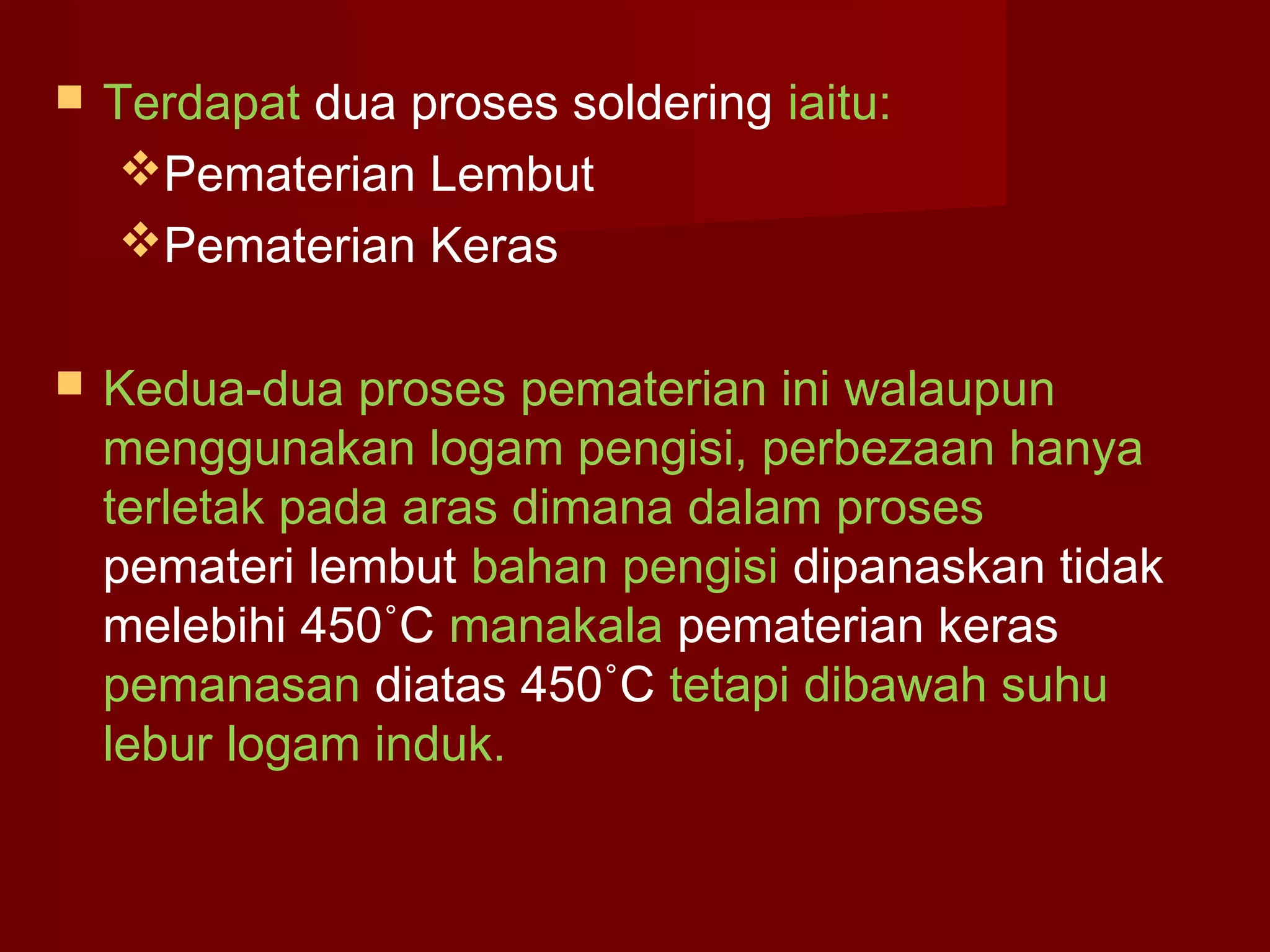 soldering @ pematerian | PPT