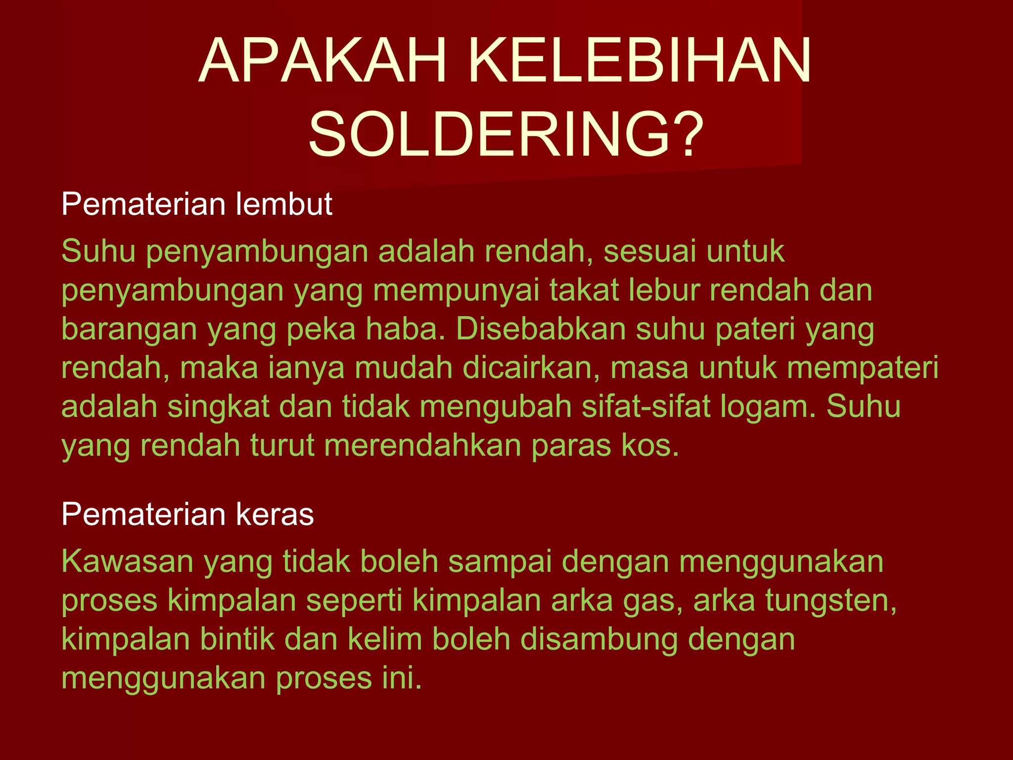 soldering @ pematerian | PPT
