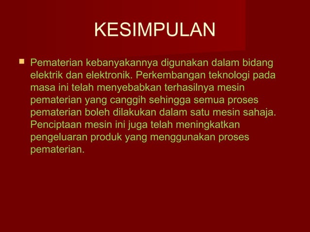 soldering @ pematerian | PPT