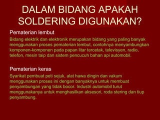 soldering @ pematerian | PPT