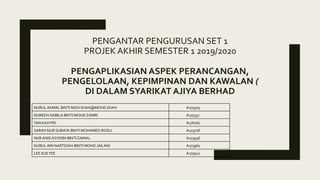 Slide presentation mgt set 1 | PPT