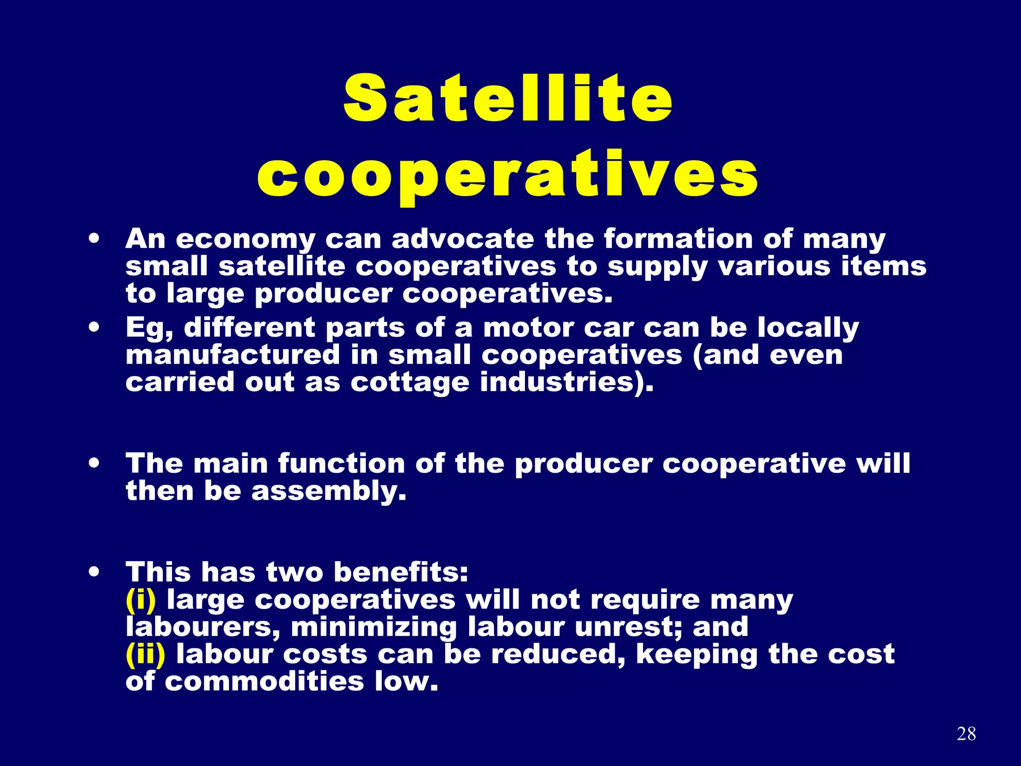 Slide presentation on cooperative society | PPT