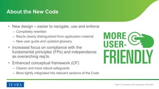 Overview of the New International Code of Ethics | PPT