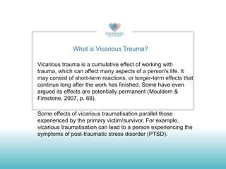 Slide presentation vicarious trauma seminar – beyond self care to ...