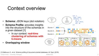 [ADBIS 2023] - Streaming Approach to Schema Profiling | PPTX