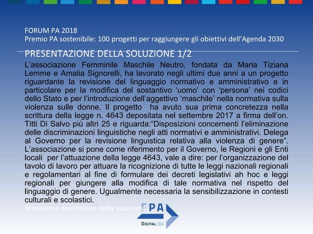 Slide presentazione progetto | PPTX