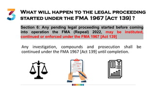OSHA 2022 and FMA 2022 Ammendments New Briefings | PDF