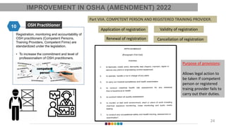 OSHA 2022 and FMA 2022 Ammendments New Briefings | PDF