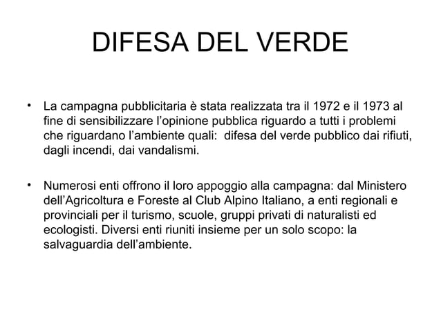 Slide pubblicità psicologia ecologica | PPT