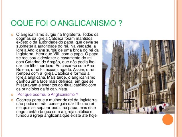 Slider sobre o anglicanismo