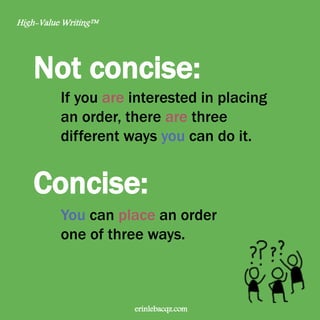 Cut the Fluff: Write More Concisely | PDF