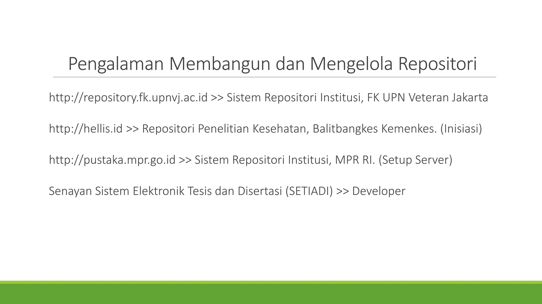 Repositori Institusi di Perguruan Tinggi (Sebuah Inisiasi) | PDF