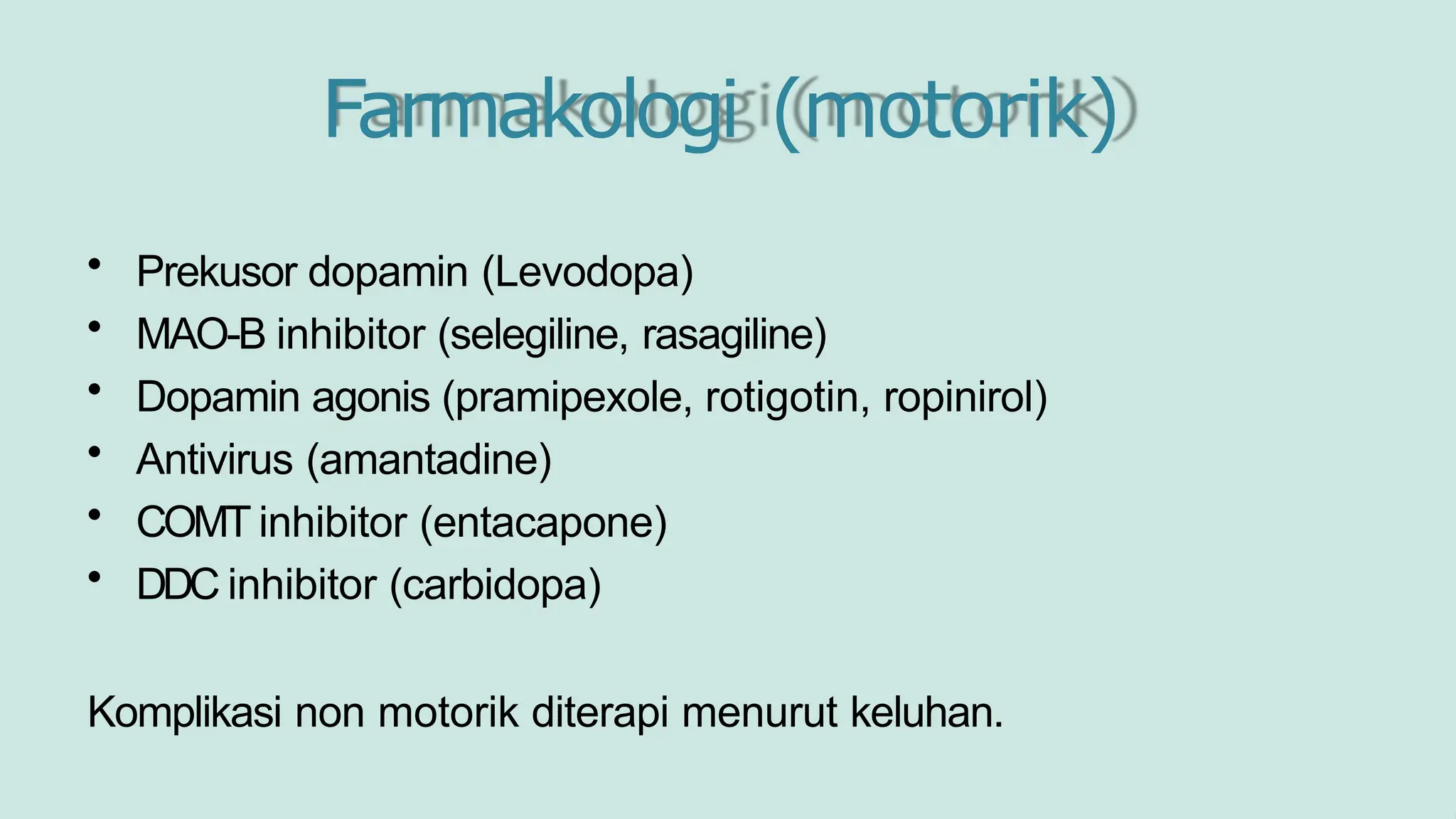efektivitas PRAMIFROL pada parkinson disease | PPTX