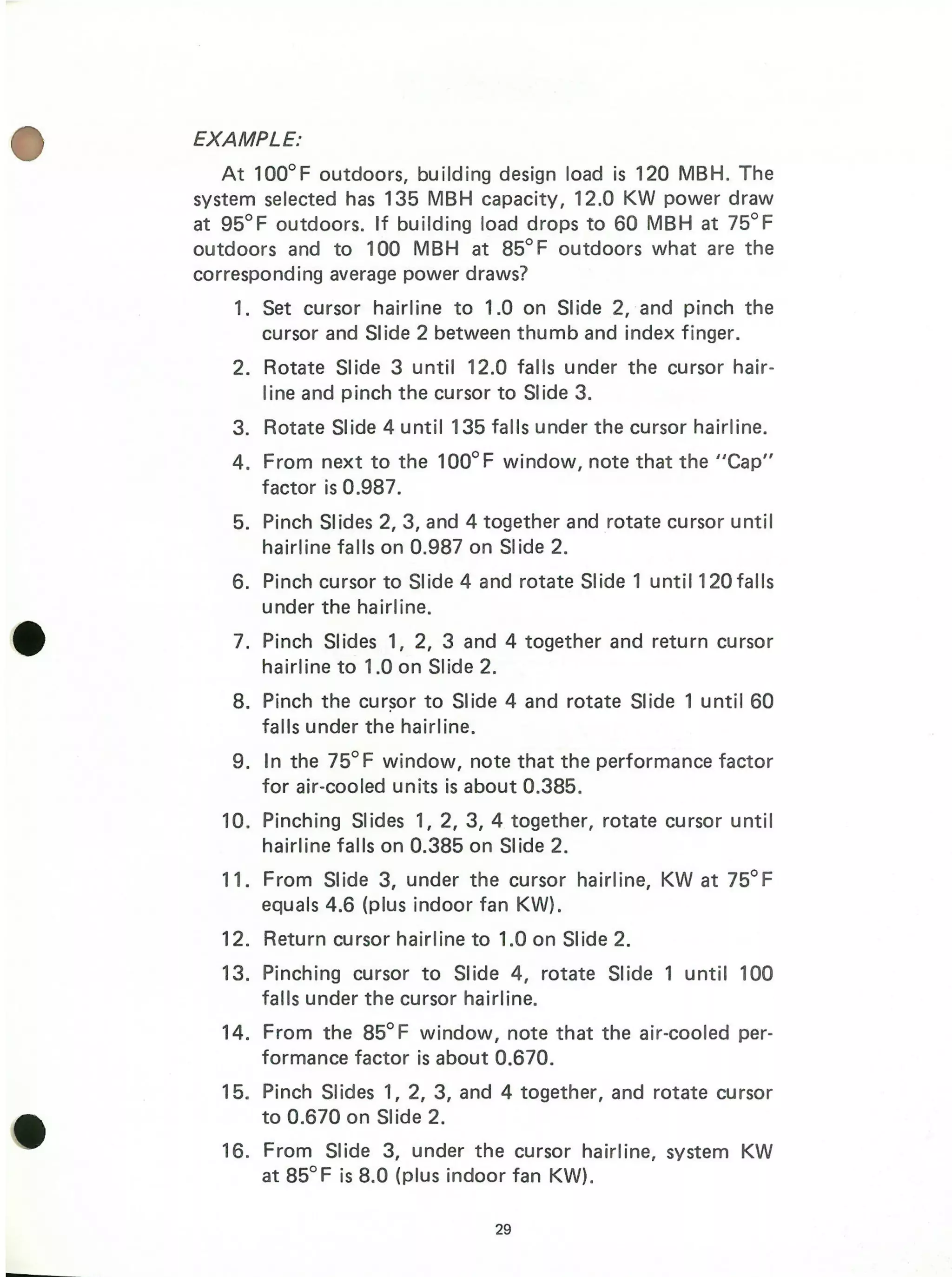 Slide rule part1 carrier part load calculator user manual and ...