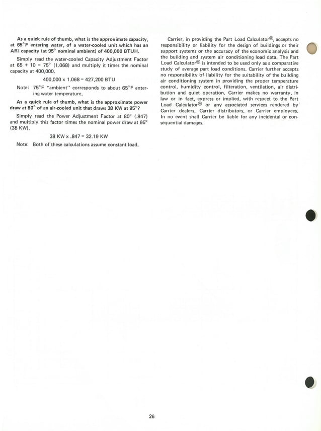 Slide rule part1 carrier part load calculator user manual and ...