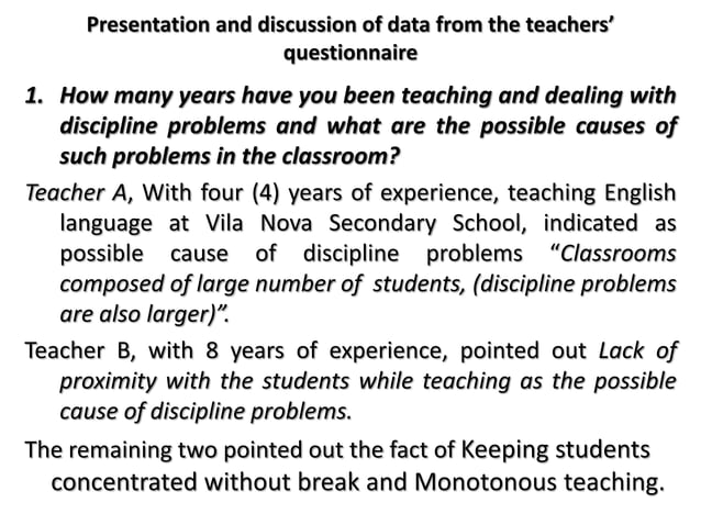 Slides 07-08-2015 - disruptive behaviour in overcrowded classes | PPTX