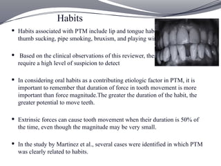 Pathologic tooth migration for periodontics | PPTX