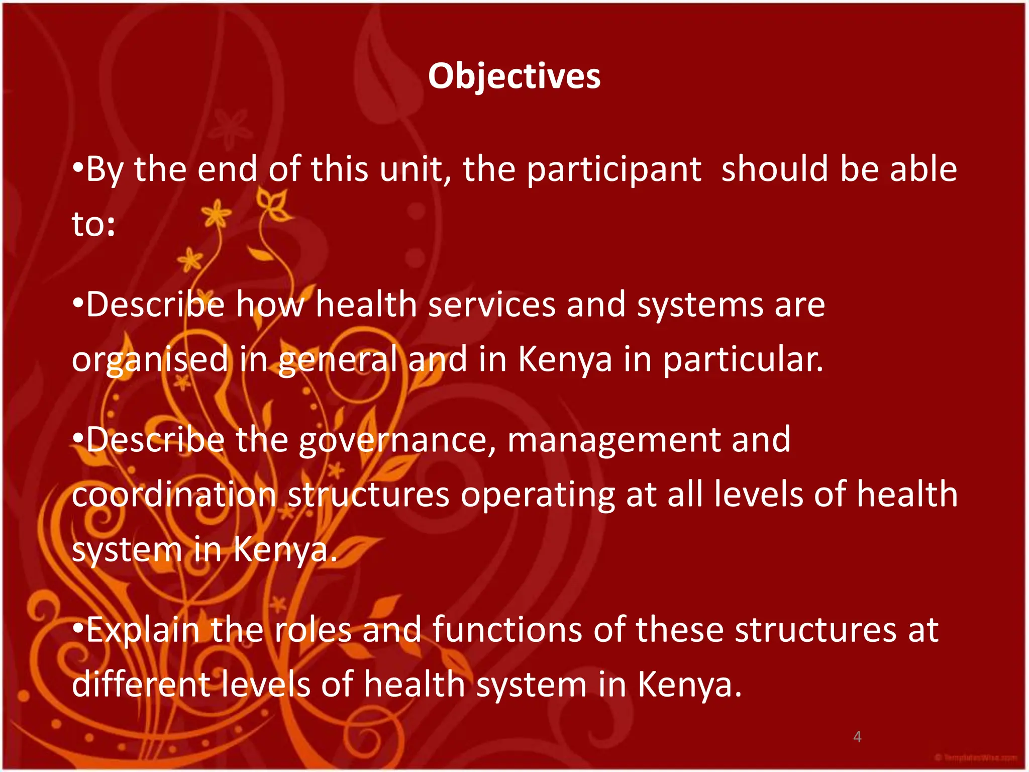 organization-of-health-services-and-system-in-kenya_ | PPT