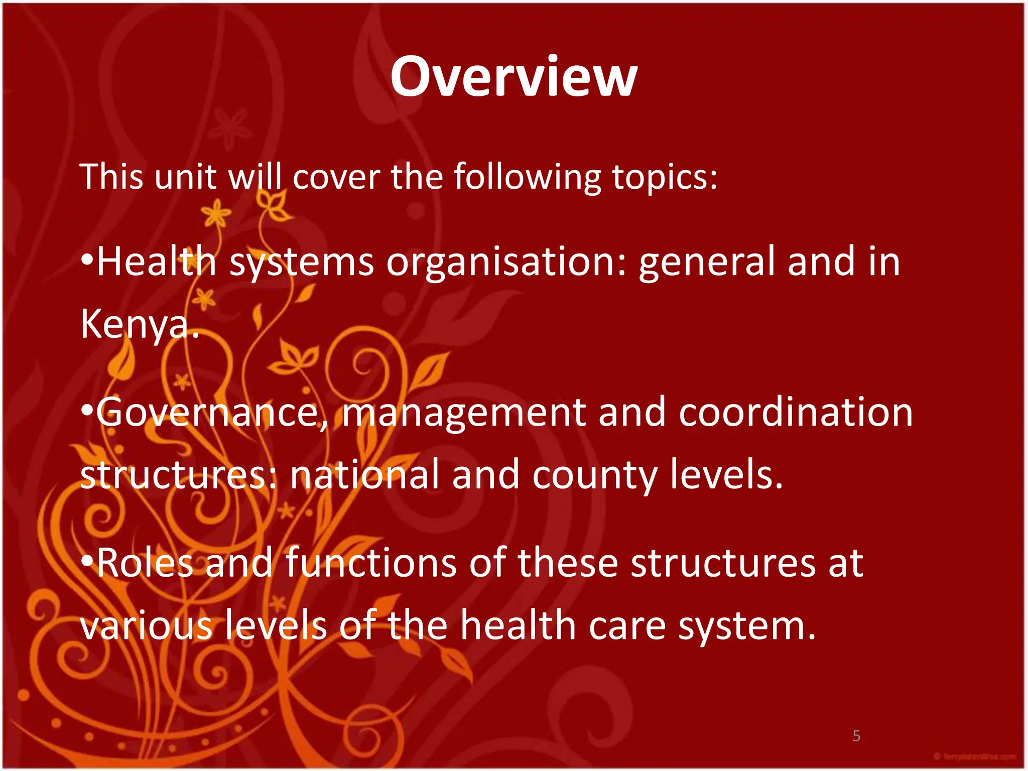 organization-of-health-services-and-system-in-kenya_ | PPT