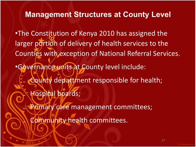 organization-of-health-services-and-system-in-kenya_ | PPT | Healthcare ...