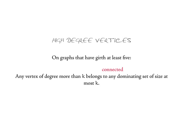 Connected Dominating Set and Short Cycles | PPT