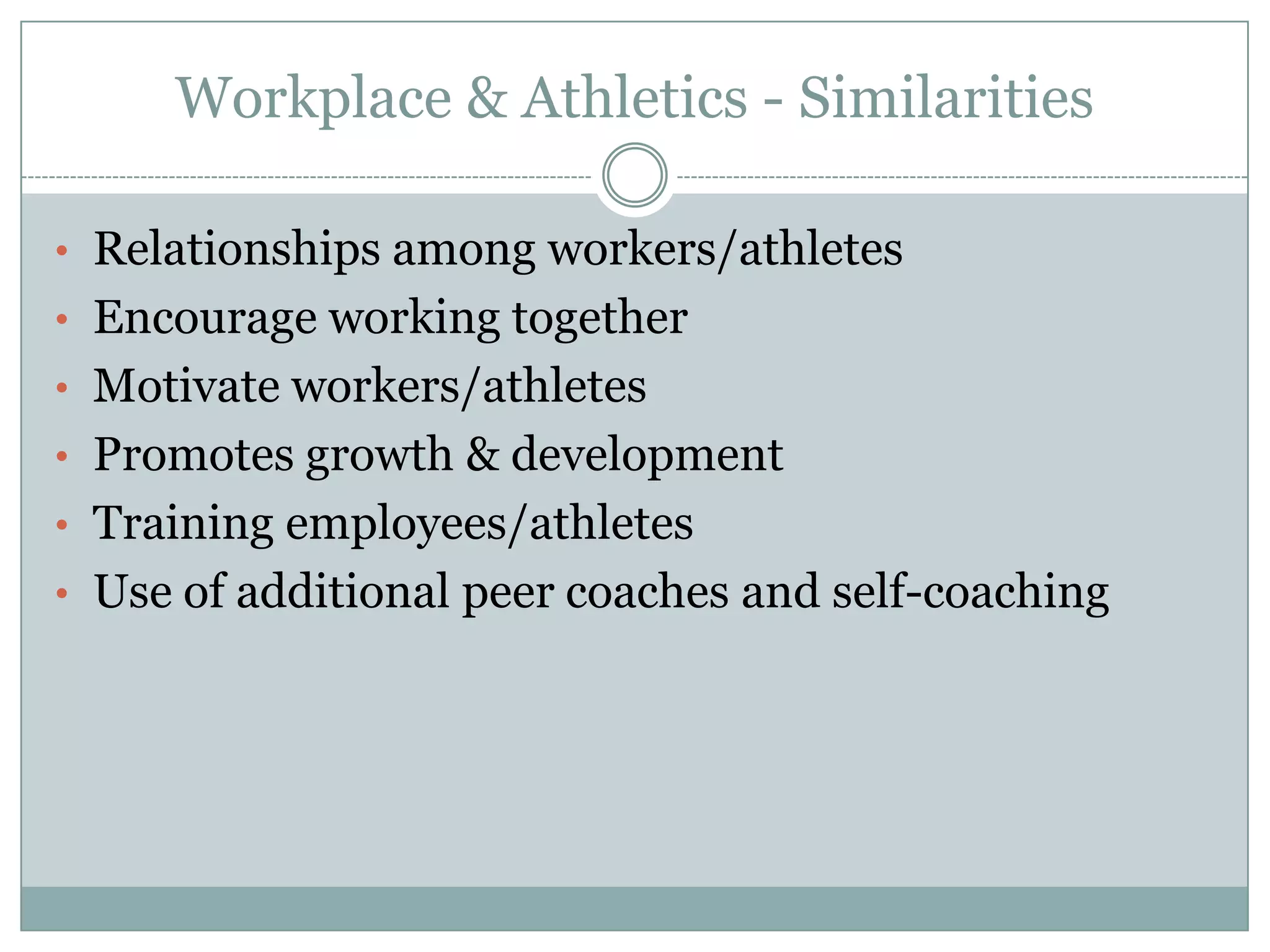 Coaching in the Workplace | PPTX