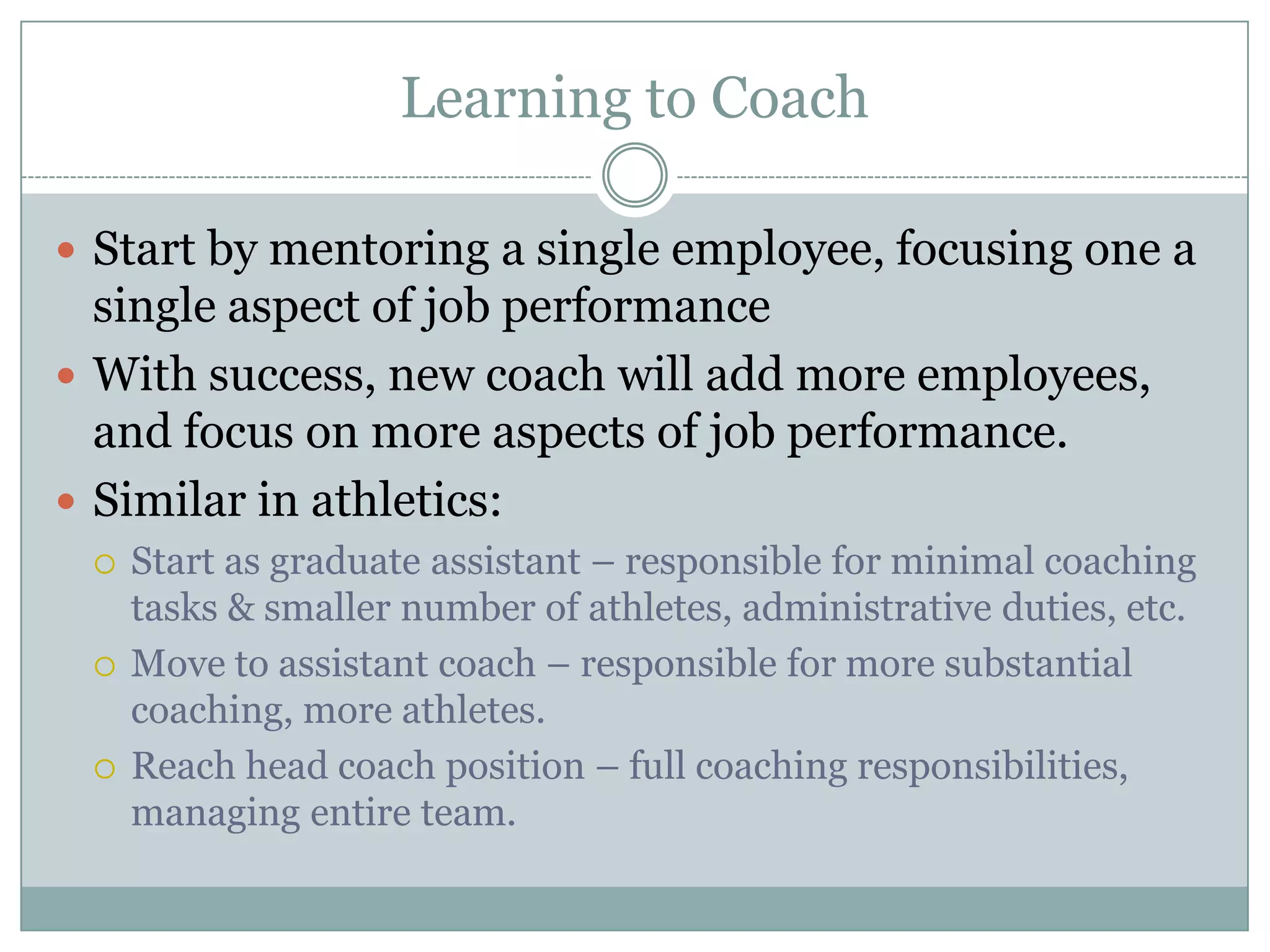 Coaching in the Workplace | PPTX