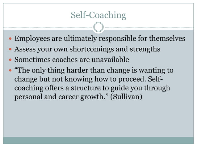 Coaching in the Workplace | PPTX | Careers