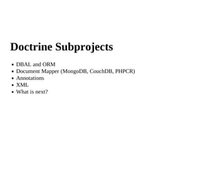 Doctrine for NoSQL | PDF | Databases | Computer Software and Applications