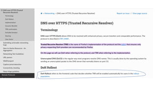 DoH vs DoT presentation by Geoff Huston and Joao Damos | PDF