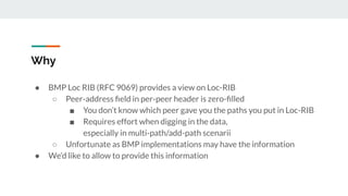 BMP Loc-RIB: Peer address | PDF