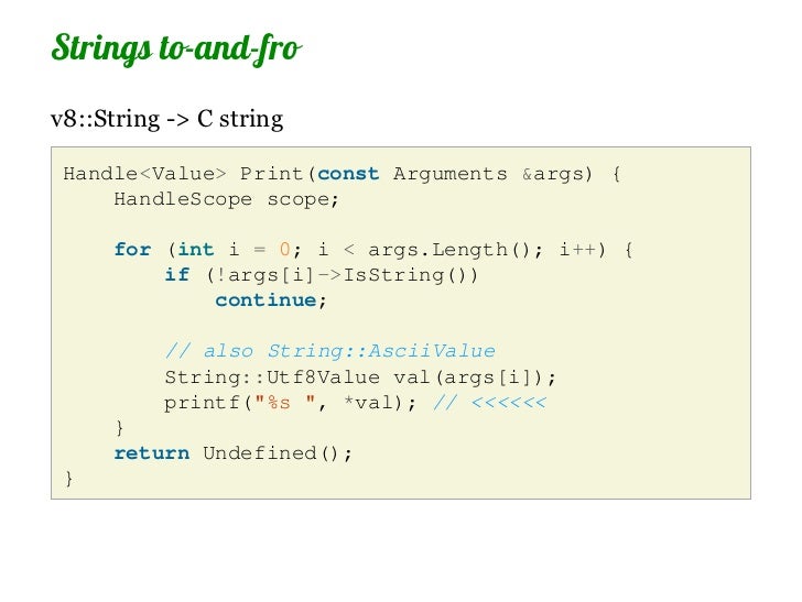 Writing native bindings to node.js in C++