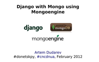 Django with Mongo using Mongoengine | PDF