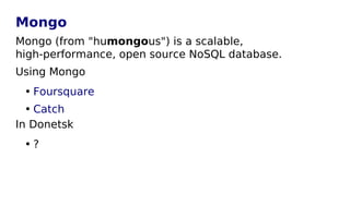 Django with Mongo using Mongoengine | PDF
