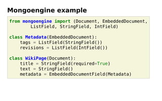 Django with Mongo using Mongoengine | PPT
