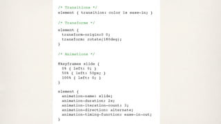 Practical CSS3 Animations | PPT