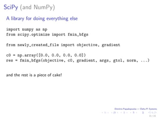 Optimal control of coupled PDE networks with automated code generation | PPT